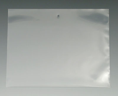 12" x 9-1/4" Polyethylene Routing Envelope with Hang Hole - Clear (6 mil)