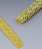 1" to 2" Diameter Protective Mesh Tubing - Yellow (164 ft.)